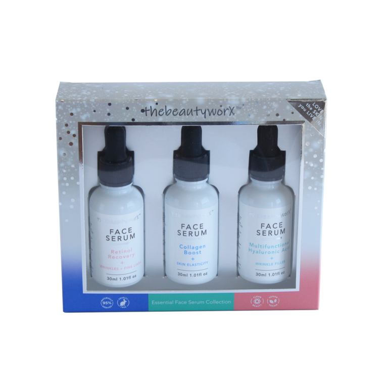 thebeautyworx Essential Face Serum Collection Set – Hyaluronic acid ...