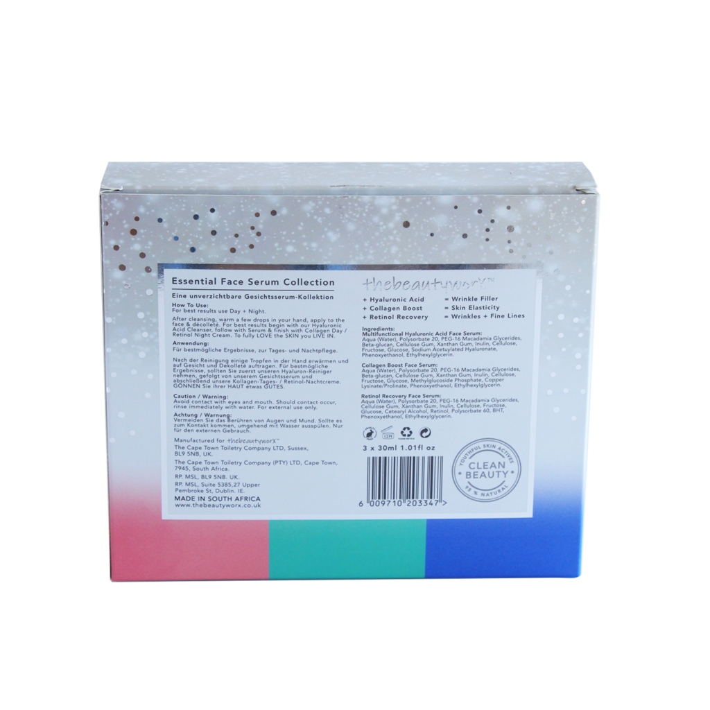 thebeautyworx Essential Face Serum Collection Set – Hyaluronic acid ...