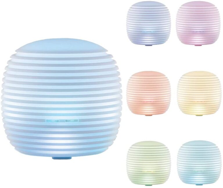 Sparoom Halo Essential Oil Misting Diffuser With USB Cord + 7 Rotating ...